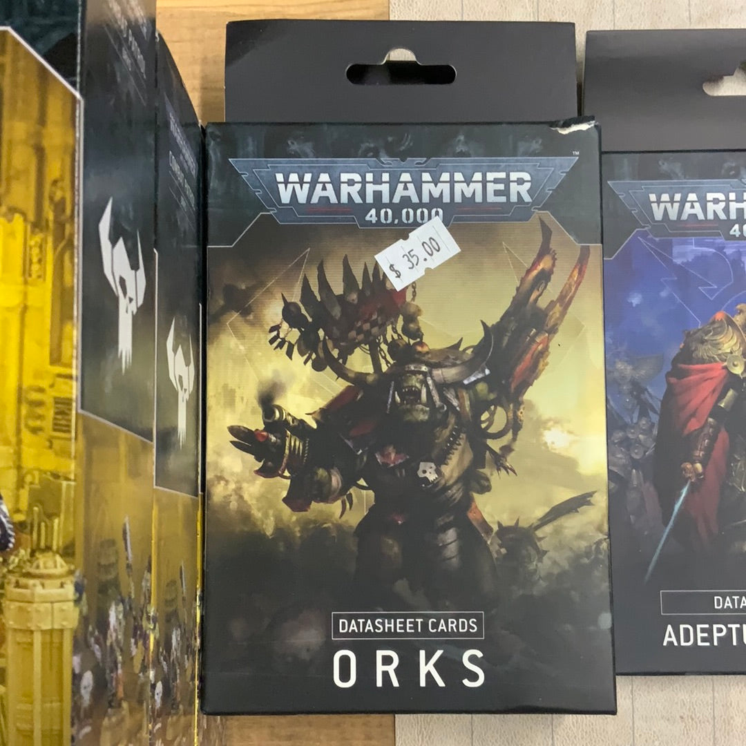 Warhammer 40K Orks Datasheet Cards – Warehouse Comics, Cards & Gaming