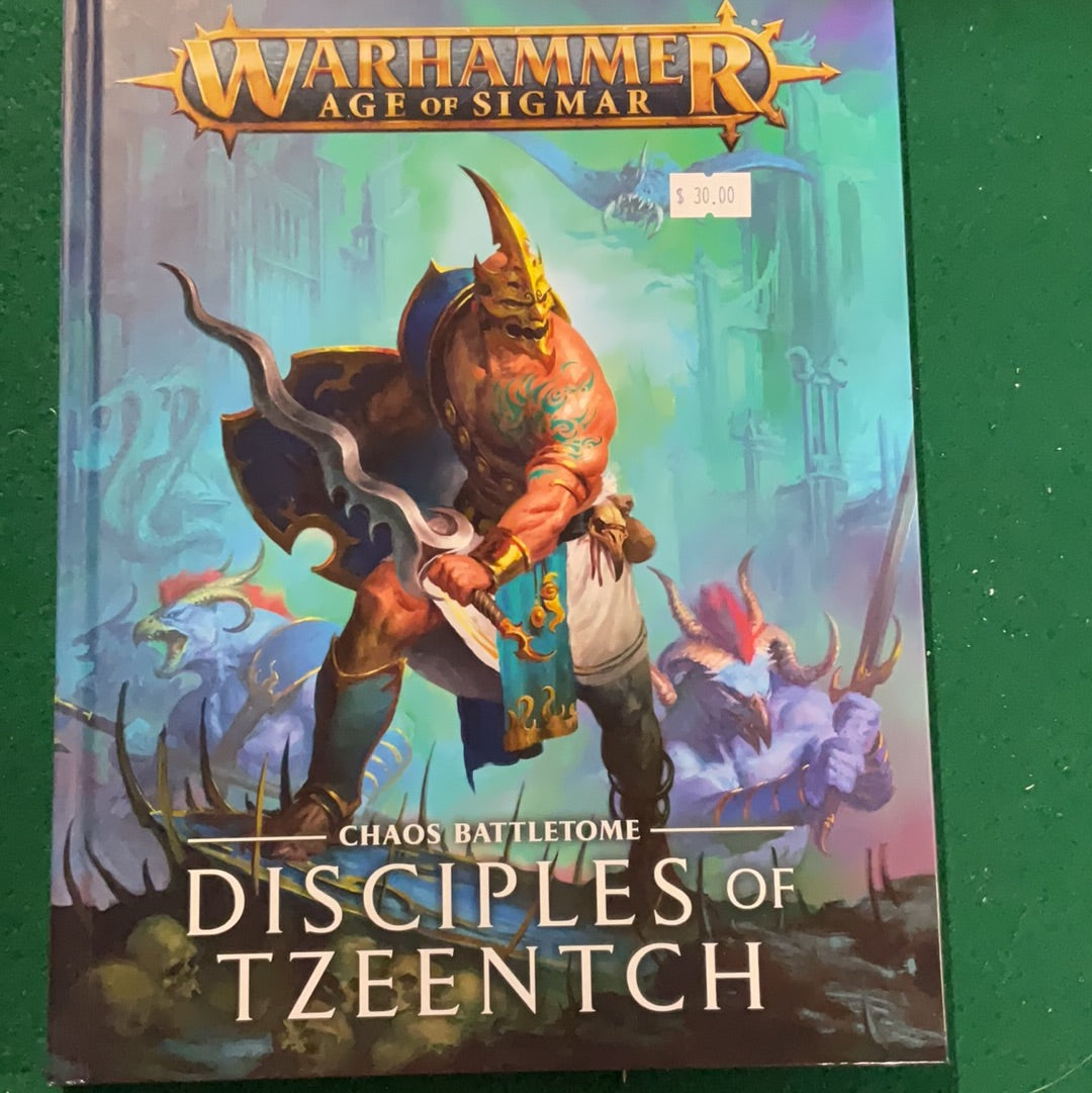Warhammer AOS Chaos Battletome, Disciples of Tzeentch USED – Warehouse ...