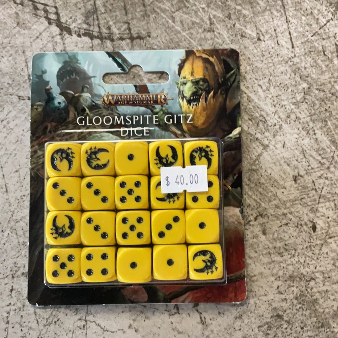 Warhammer 40k GLOOMSPITE GITZ DICE – Warehouse Comics, Cards & Gaming